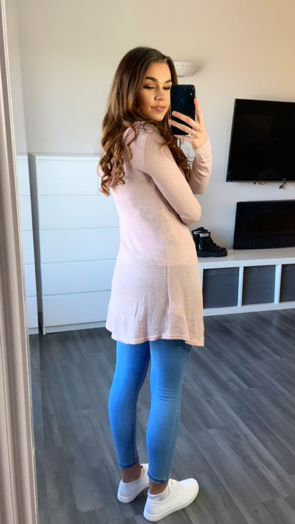 Becky dusky pink cardigan|Casual style